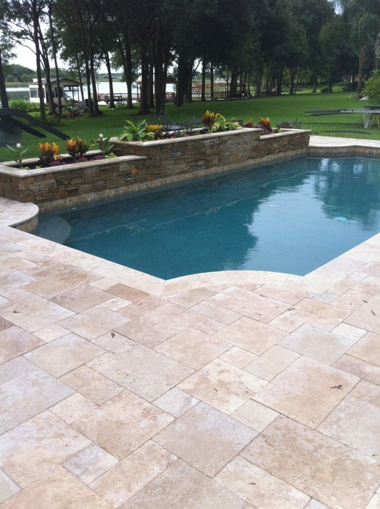 pool coping tiles travertine - POOL COPING TILES - NON SLIP STONE TILES ...