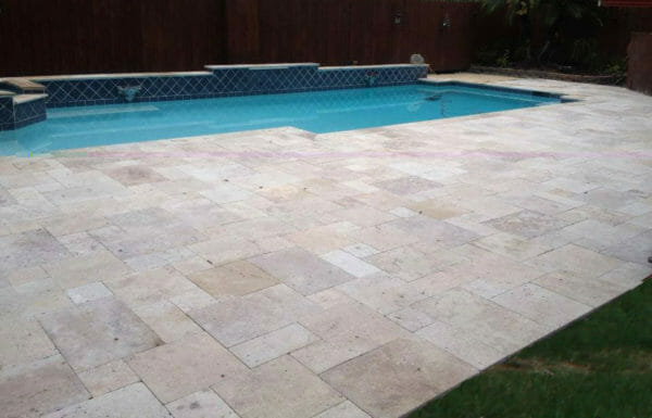 french-pattern-travertine-pool-pavers - POOL COPING TILES - NON SLIP ...