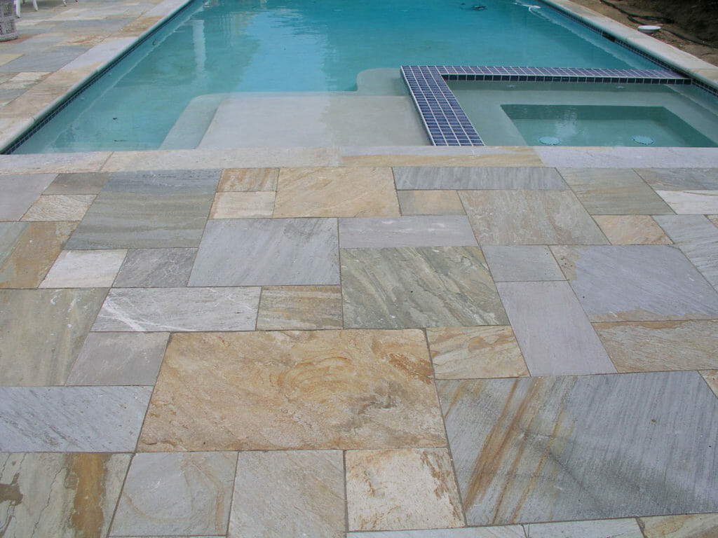 Brazillian Quartzite pool pavers - POOL COPING TILES - NON SLIP STONE ...
