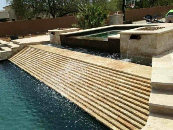 Classic Travertine Steps - POOL COPING TILES - NON SLIP STONE TILES FOR ...